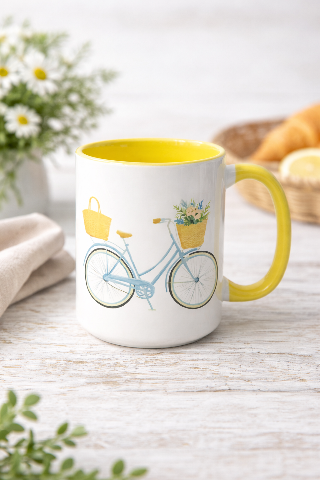15oz. Ceramic Coffee Bicycle Mug – Ember and Laurel